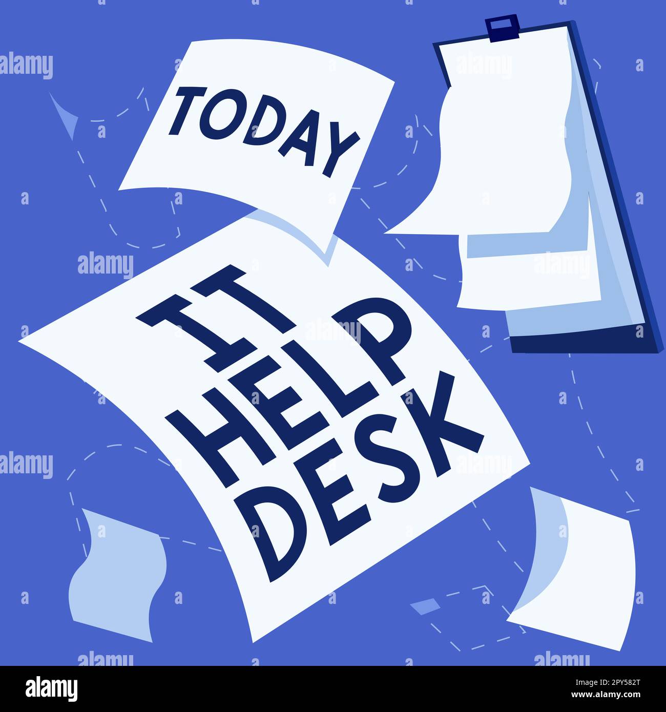Text caption presenting It Help Desk. Concept meaning Online support ...