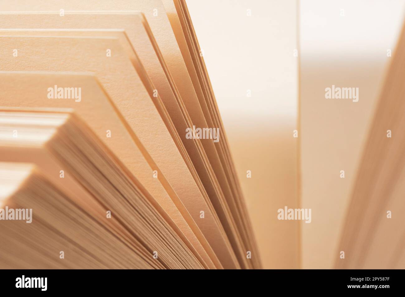 Closeup background of book with opened pages Stock Photo - Alamy