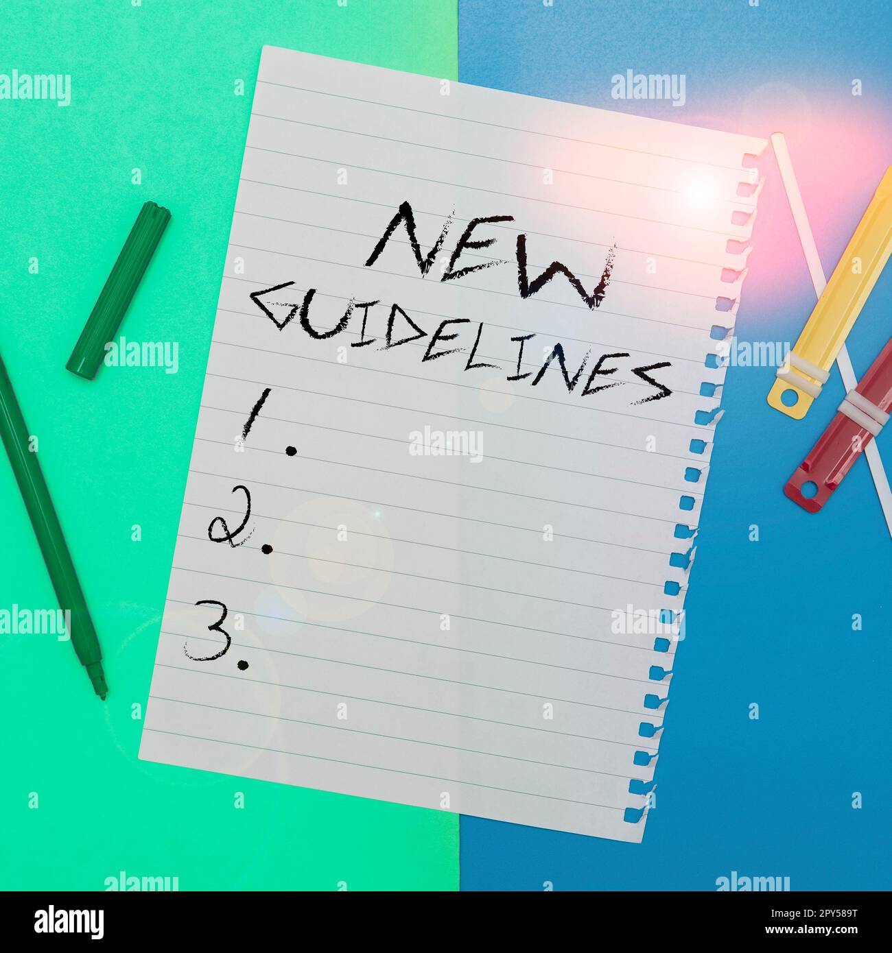 Written guidelines hi-res stock photography and images - Alamy