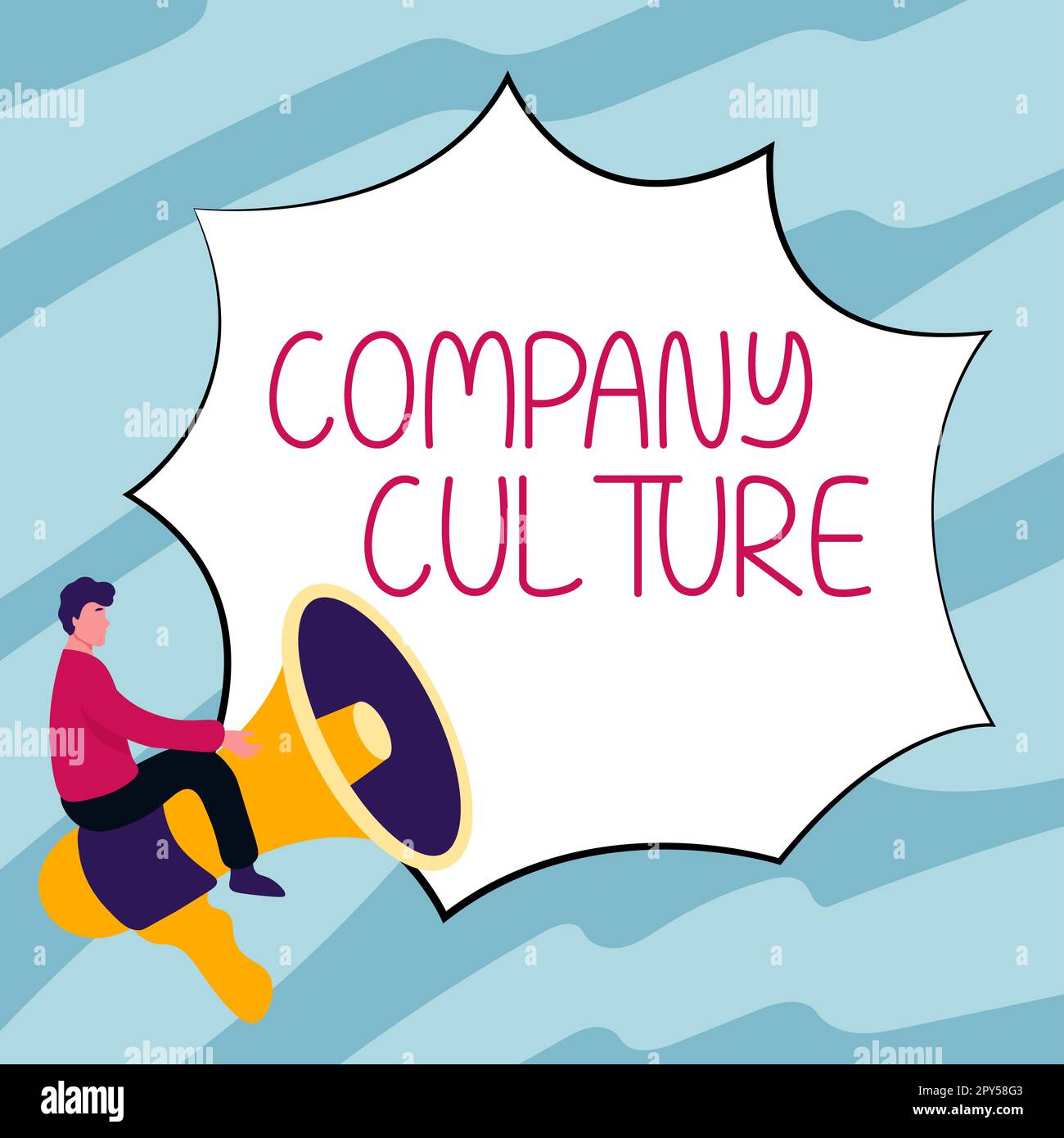 Text sign showing Company Culture. Concept meaning The environment and ...