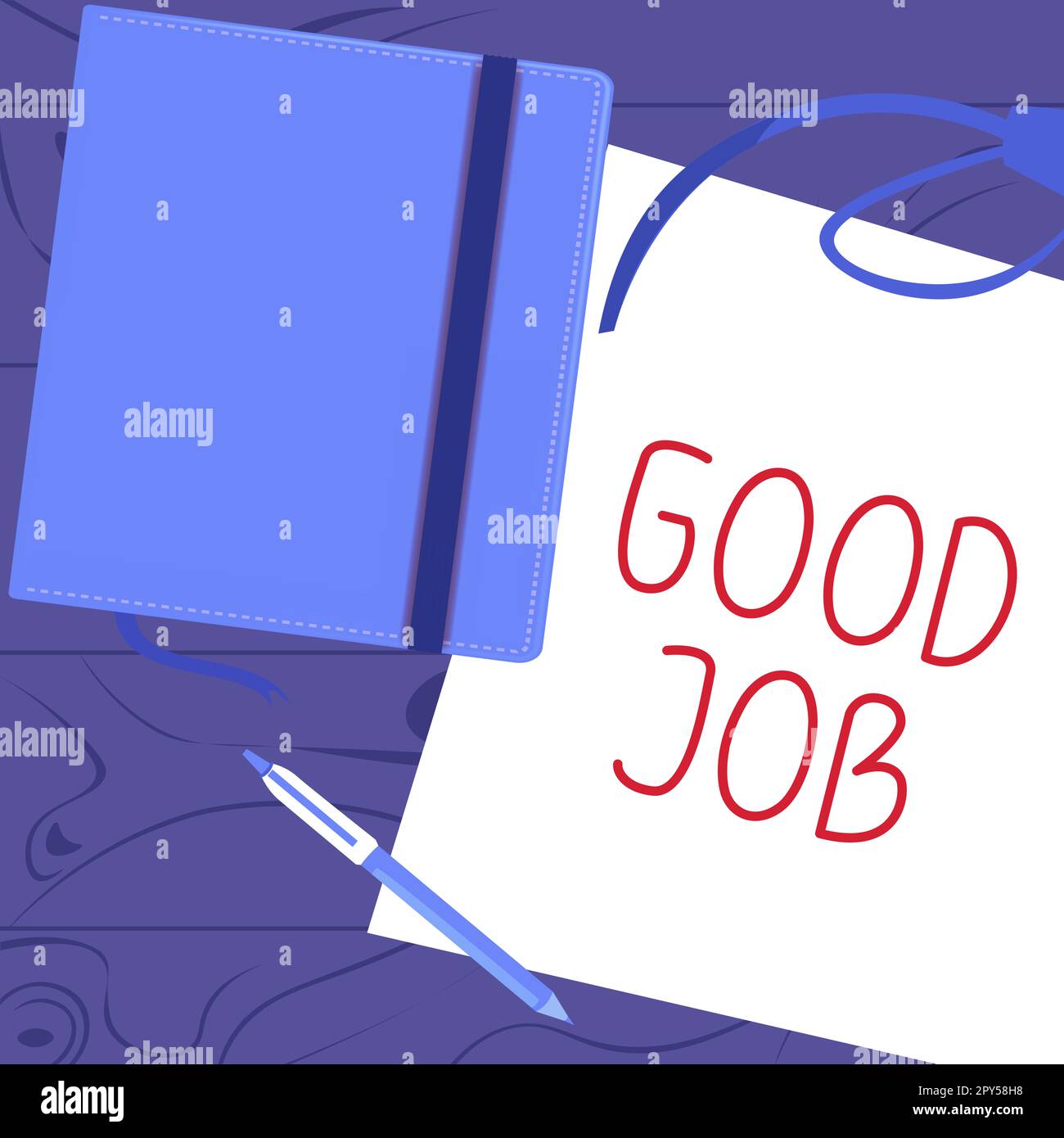 Conceptual caption Good Job. Word Written on encourage someone for his ...