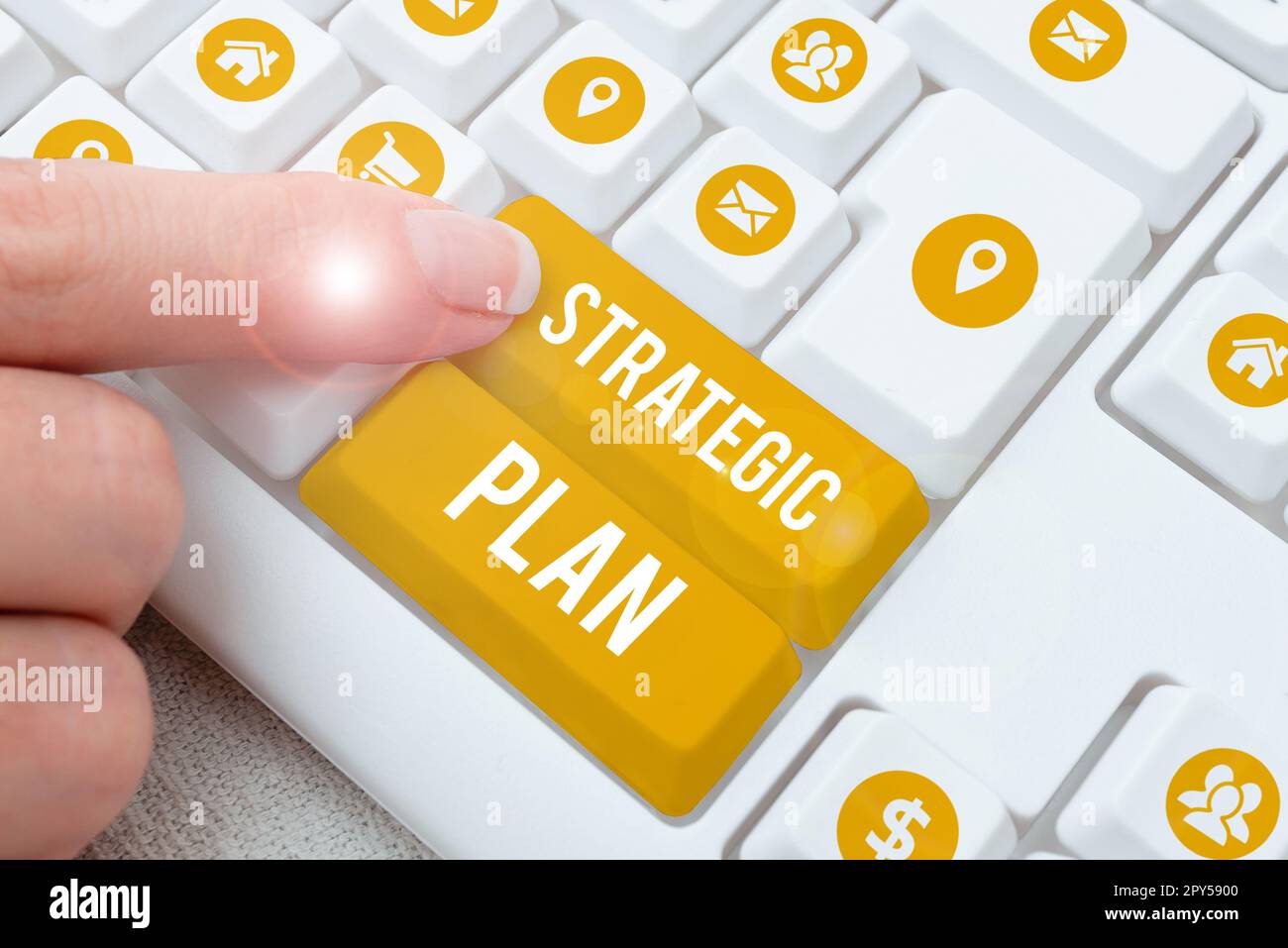 Text sign showing Strategic Plan. Business showcase A process of ...