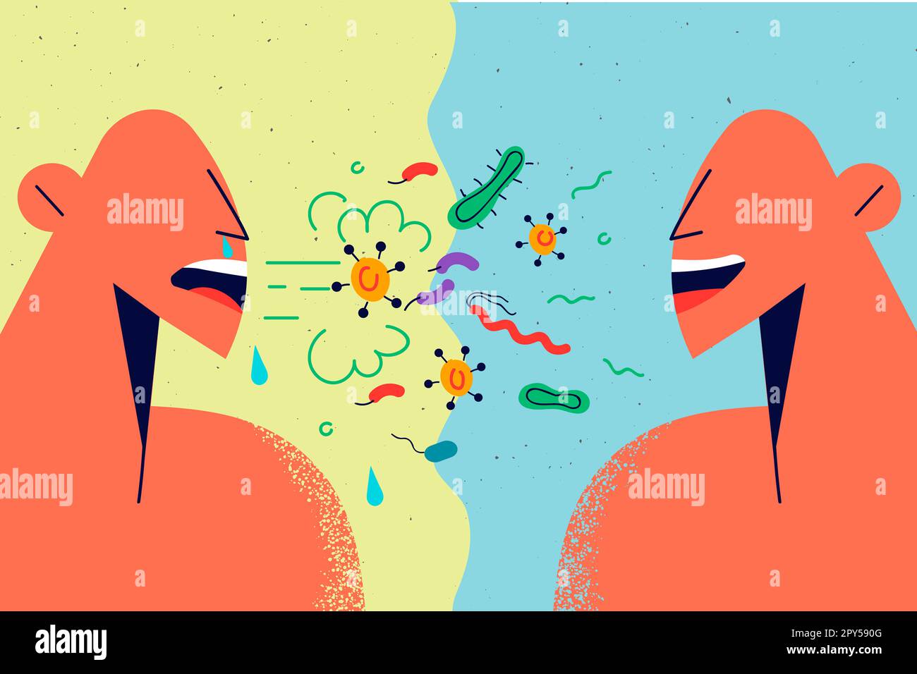 People communicate transfer bacteria from one to another. Unhealthy ...
