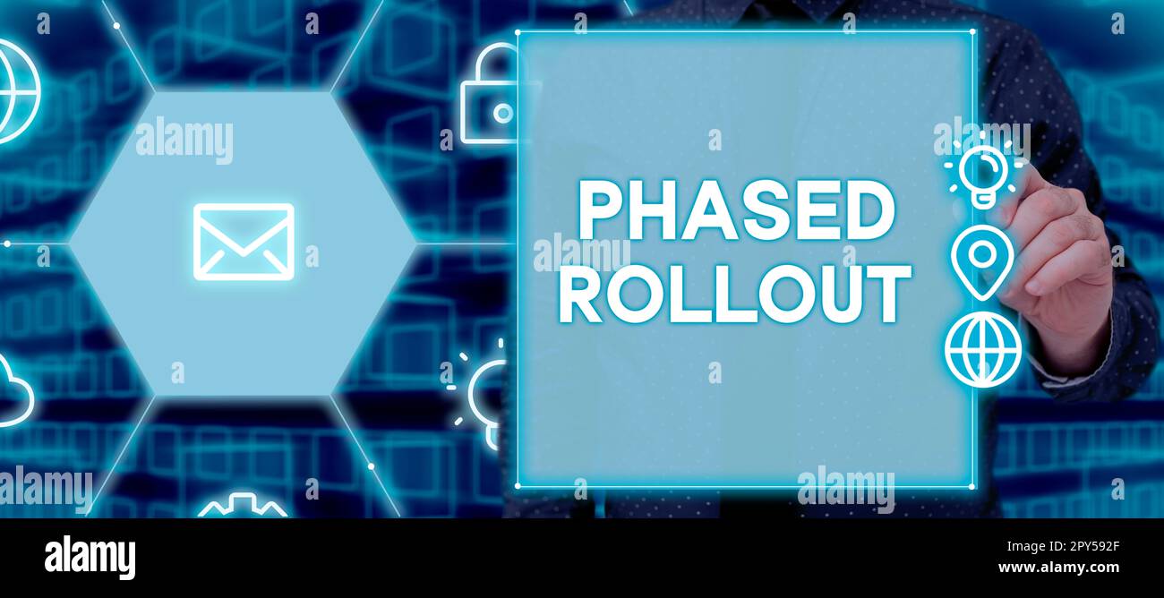 Inspiration showing sign Phased Rollout. Word for the practice of ...