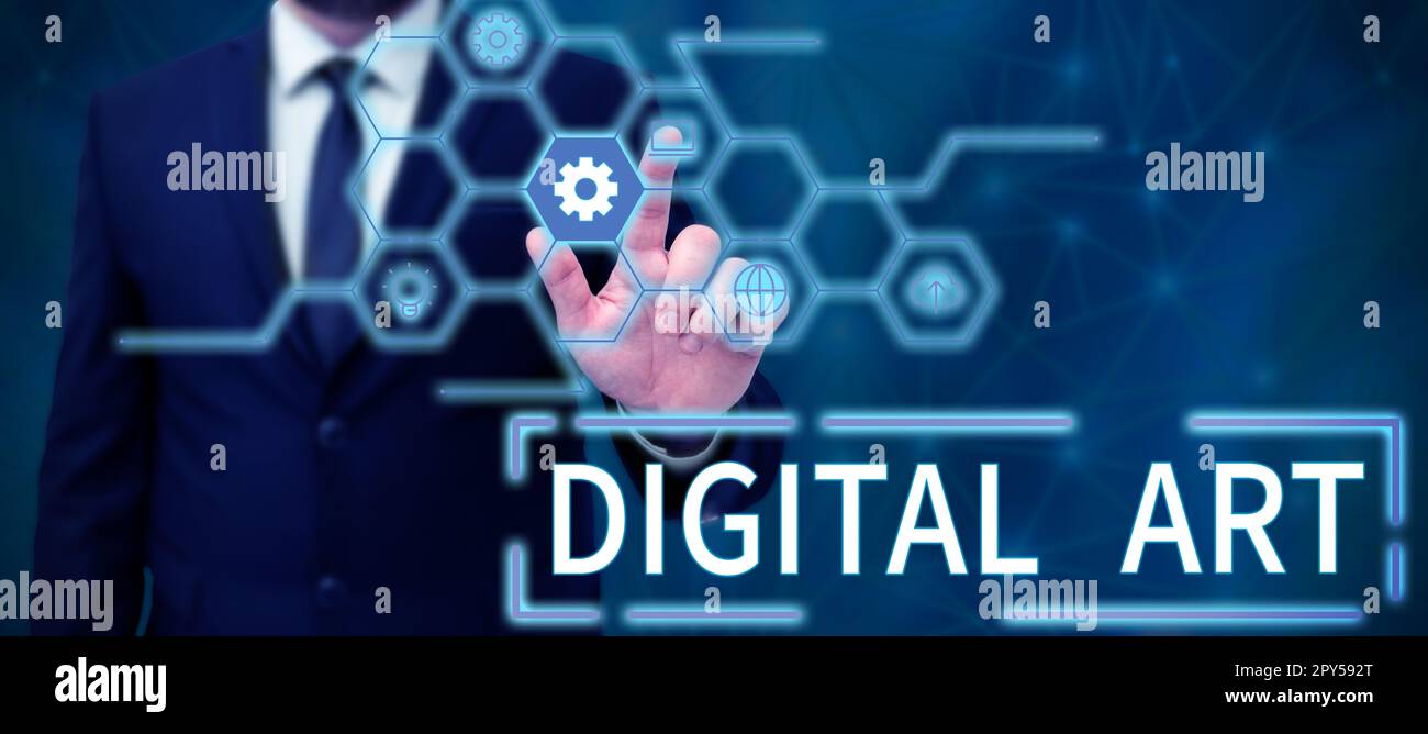 Handwriting text Digital Art. Conceptual photo use of skill and ...