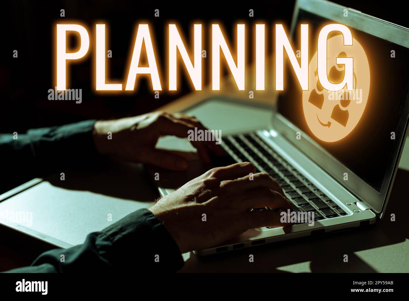 Text showing inspiration Planning. Conceptual photo process of thinking ...
