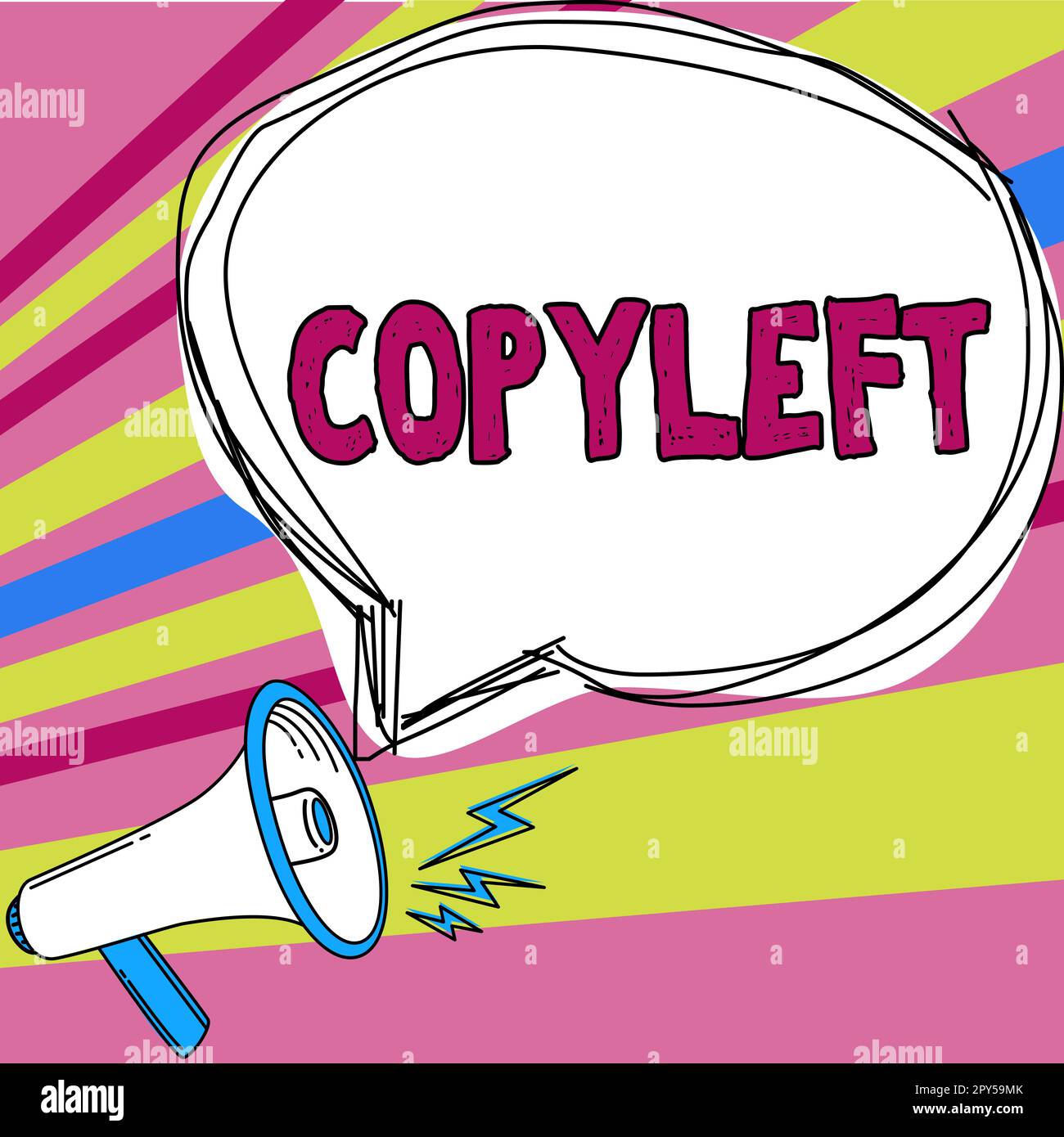 Writing displaying text Copyleft. Internet Concept the right to freely ...