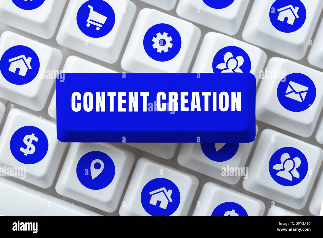 Text showing inspiration Content Creation. Internet Concept ...