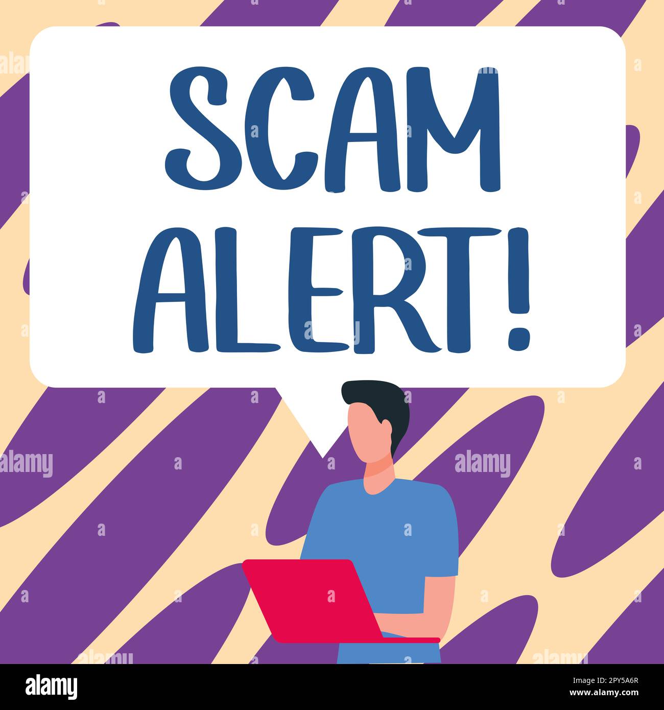 Handwriting text Scam Alert. Concept meaning warning someone about ...