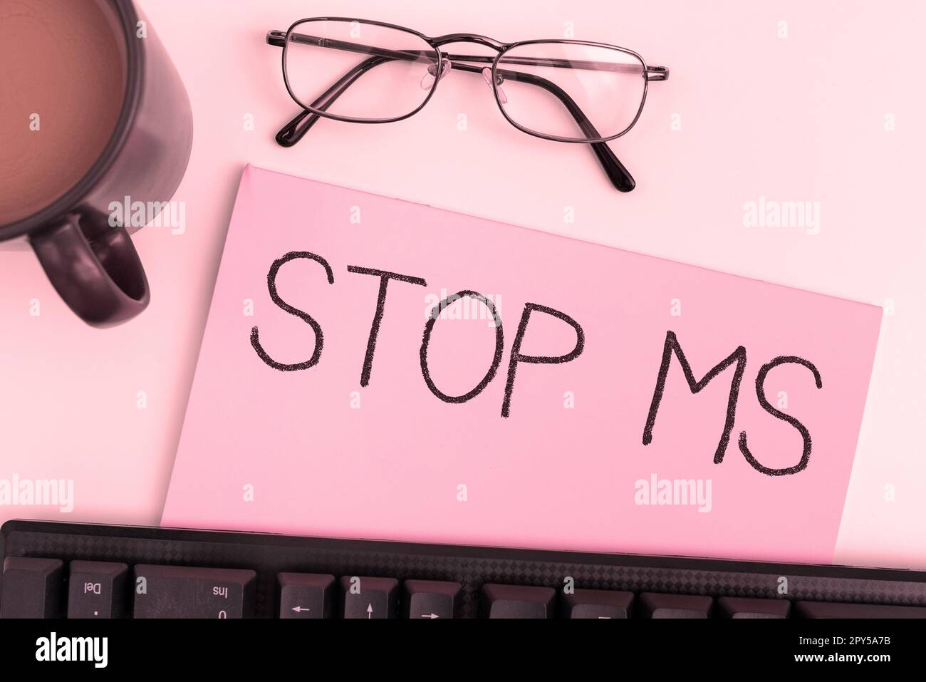 Inspiration showing sign Stop Ms. Word Written on prevent disease ...