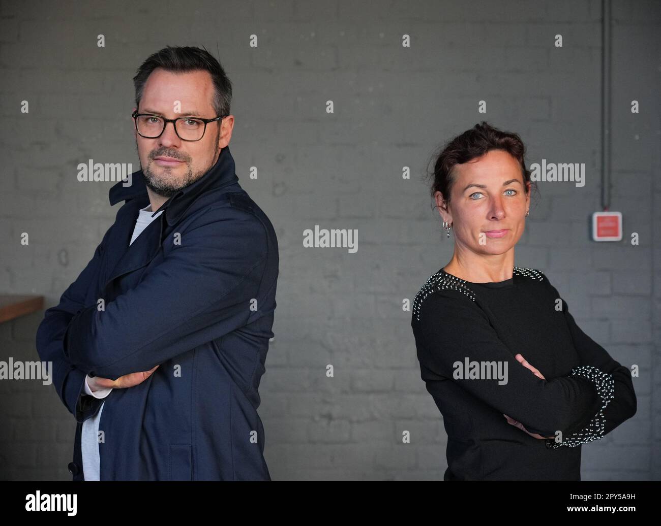 Potsdam, Germany. 27th Apr, 2023. The writer Juli Zeh and the writer ...