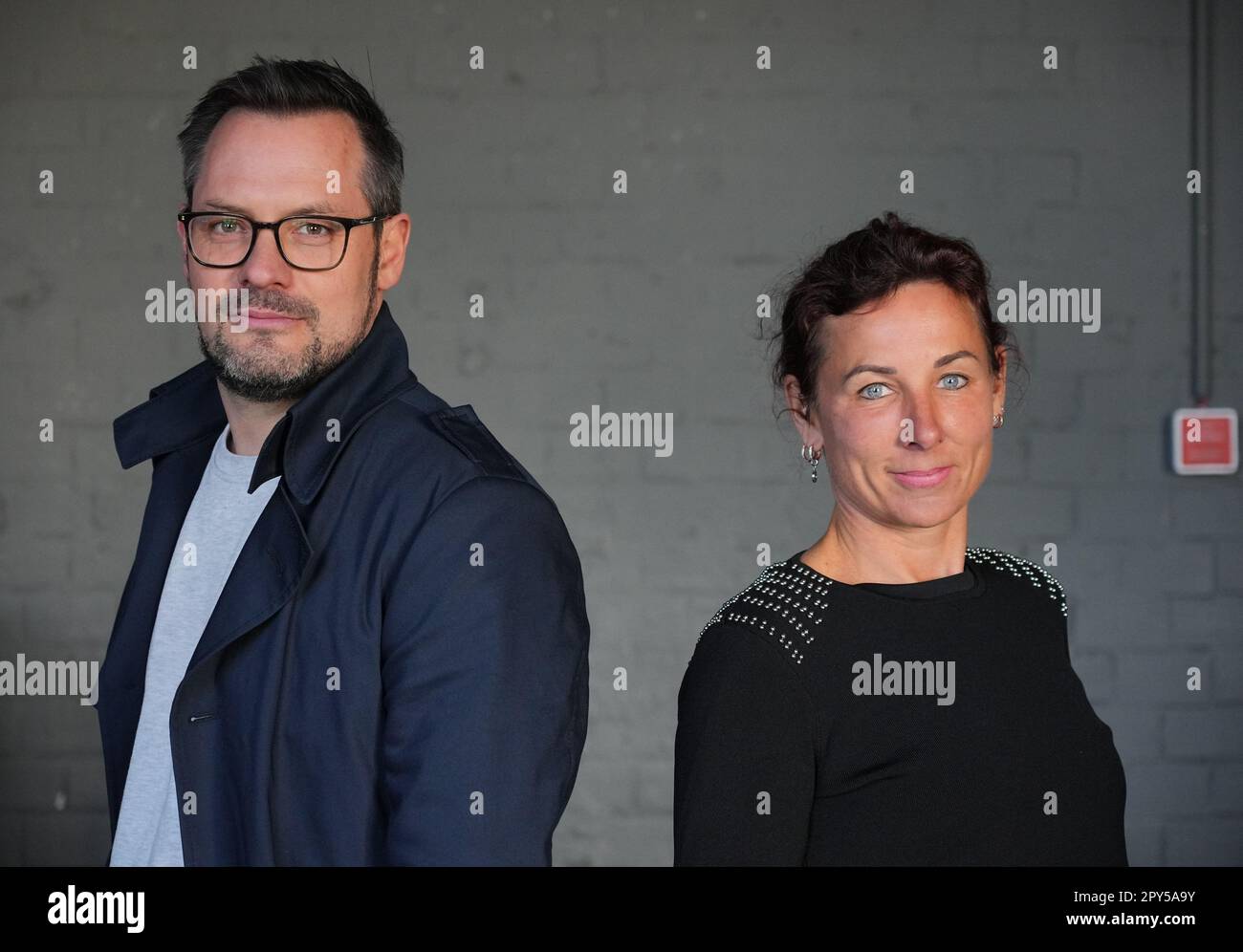 Potsdam, Germany. 27th Apr, 2023. The writer Juli Zeh and the writer ...