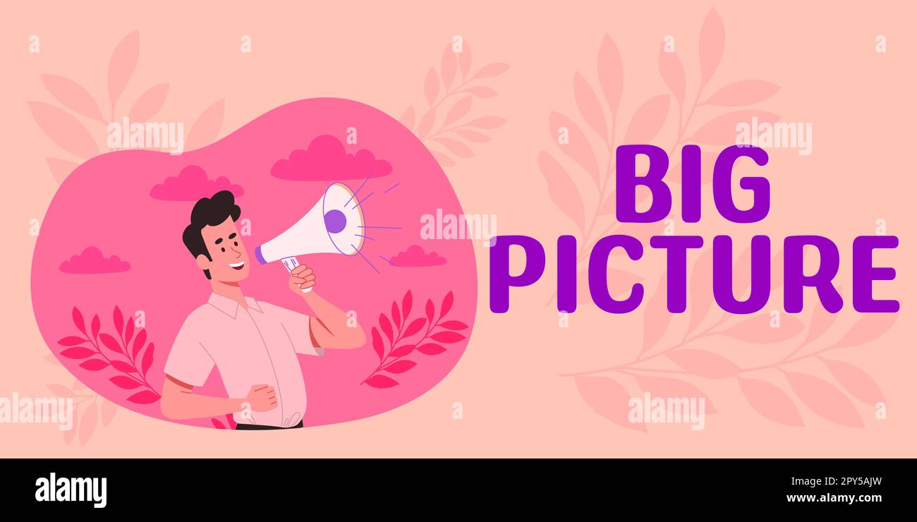 Inspiration showing sign Big Picture. Business overview most important ...
