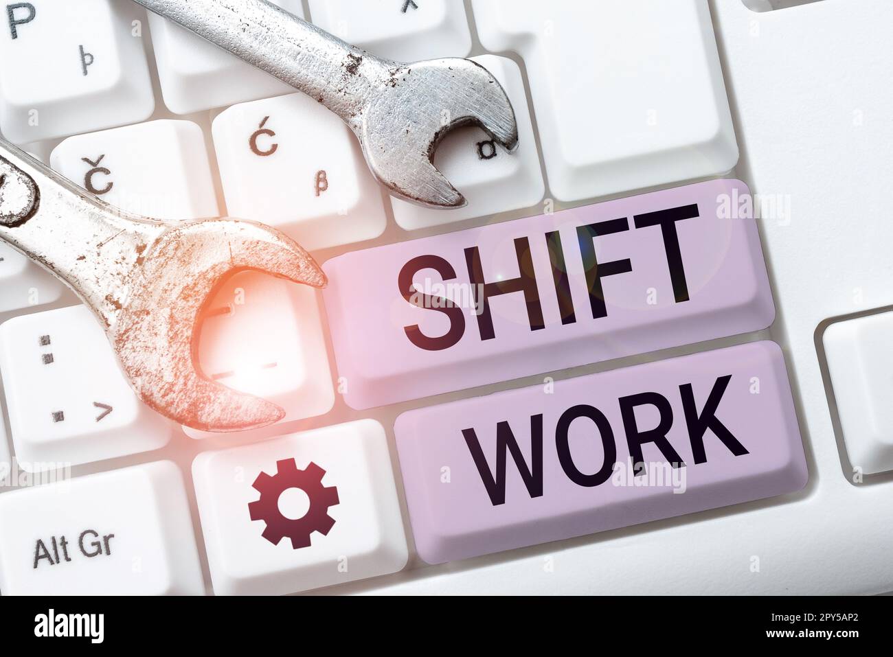 Inspiration showing sign Shift Work. Internet Concept work comprising ...