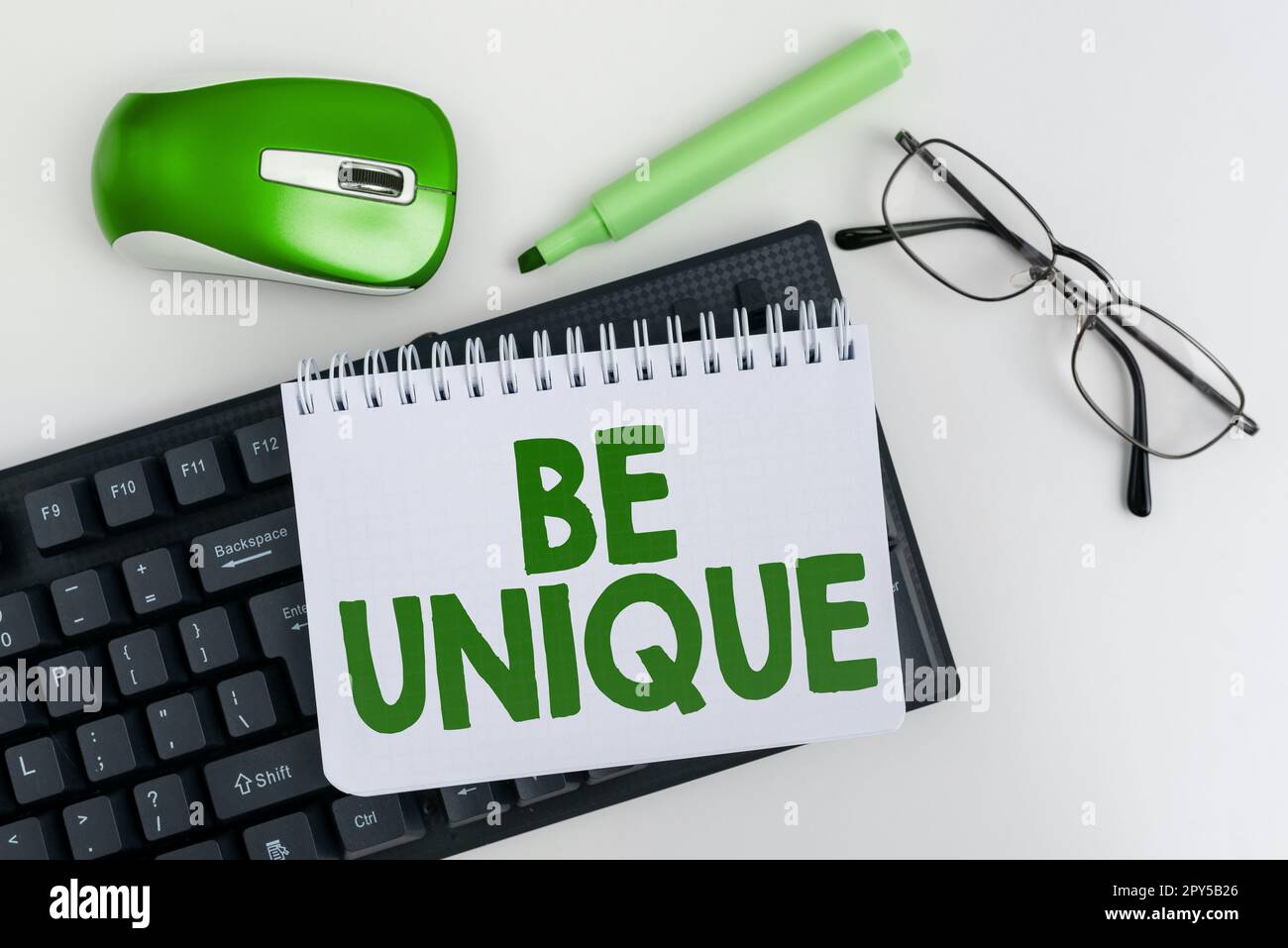 Inspiration showing sign Be Unique. Business showcase being the only ...