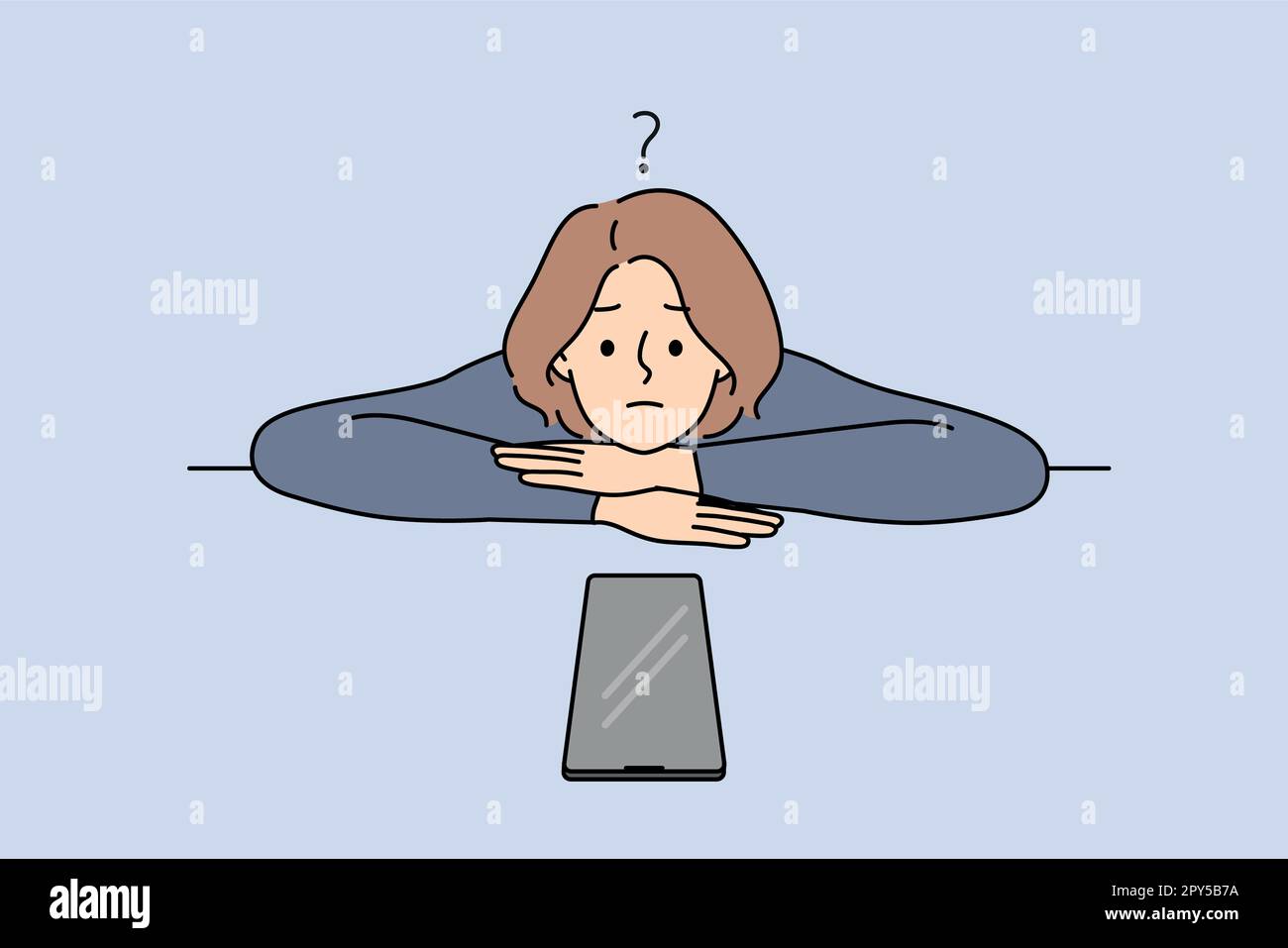 Unhappy young woman feel frustrated looking at cellphone waiting for ...