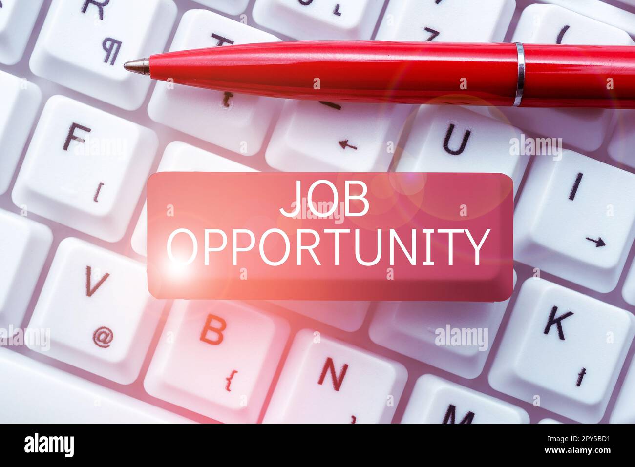 Hand writing sign Job Opportunity. Business idea an opportunity of ...