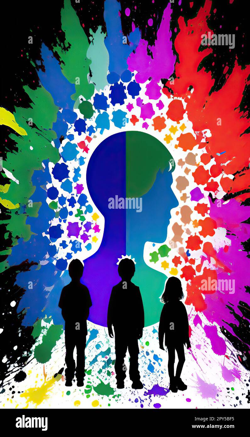 World autism awareness day.Autism spectrum disorders and neurodiversity ...