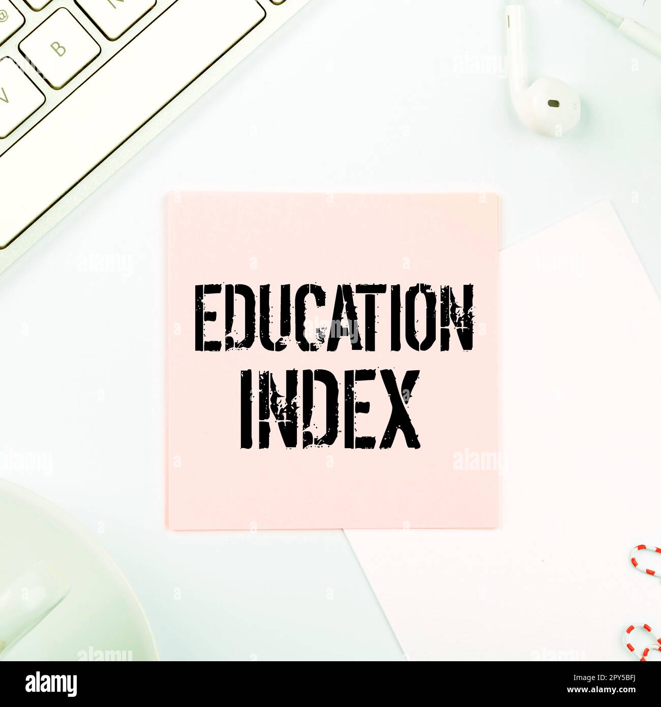 Text caption presenting Education Index. Business approach aiming to ...
