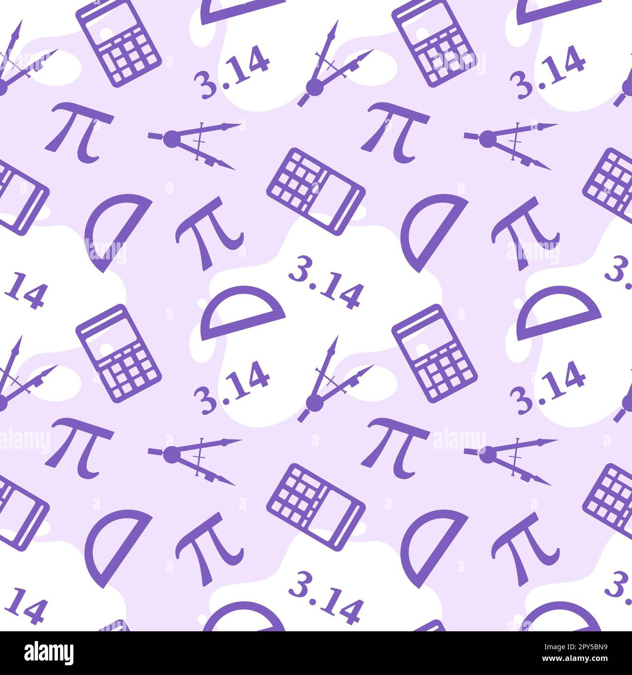 Pi Day Seamless Pattern Design with Mathematical Constants or Baked Pie ...