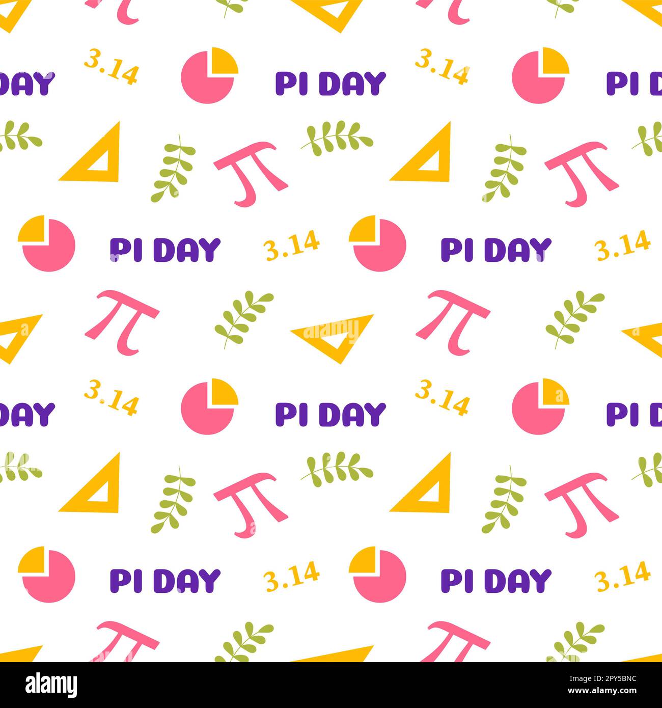 Pi Day Seamless Pattern Design with Mathematical Constants or Baked Pie ...