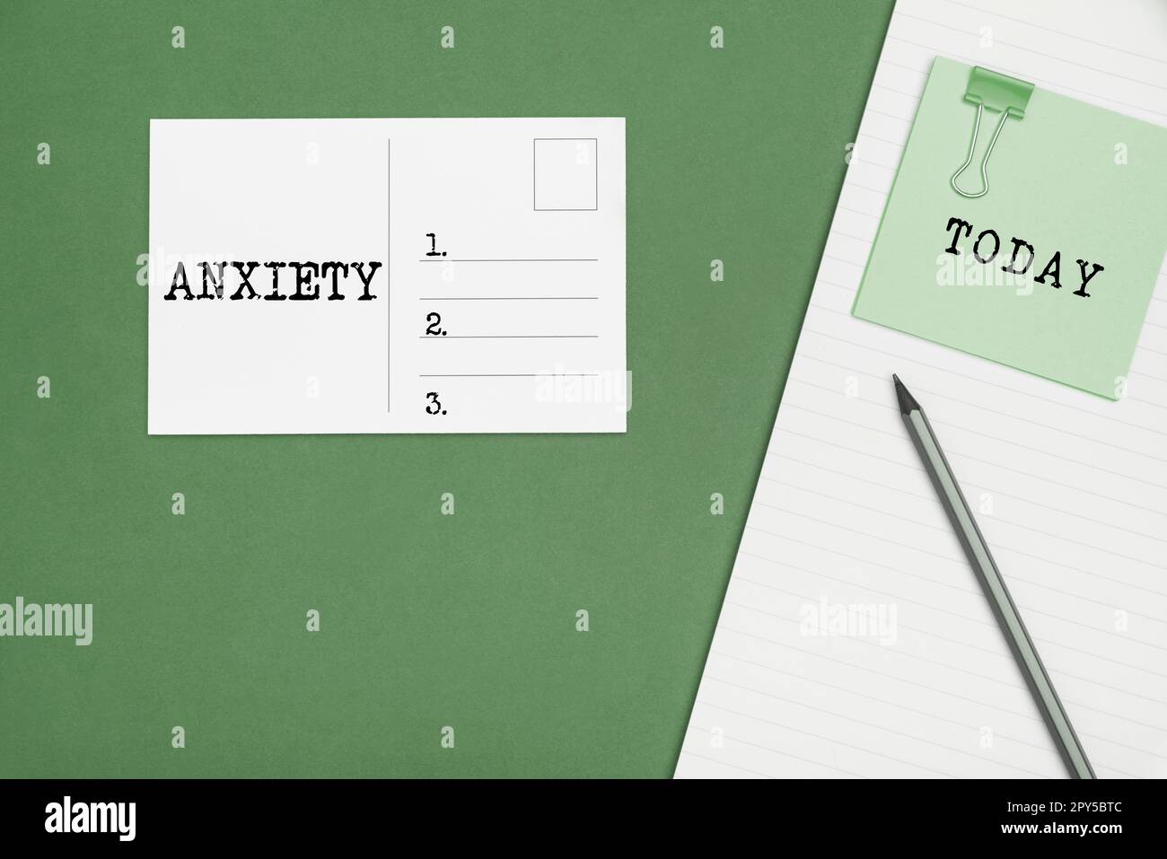 Handwriting text Anxiety. Internet Concept Excessive uneasiness and ...