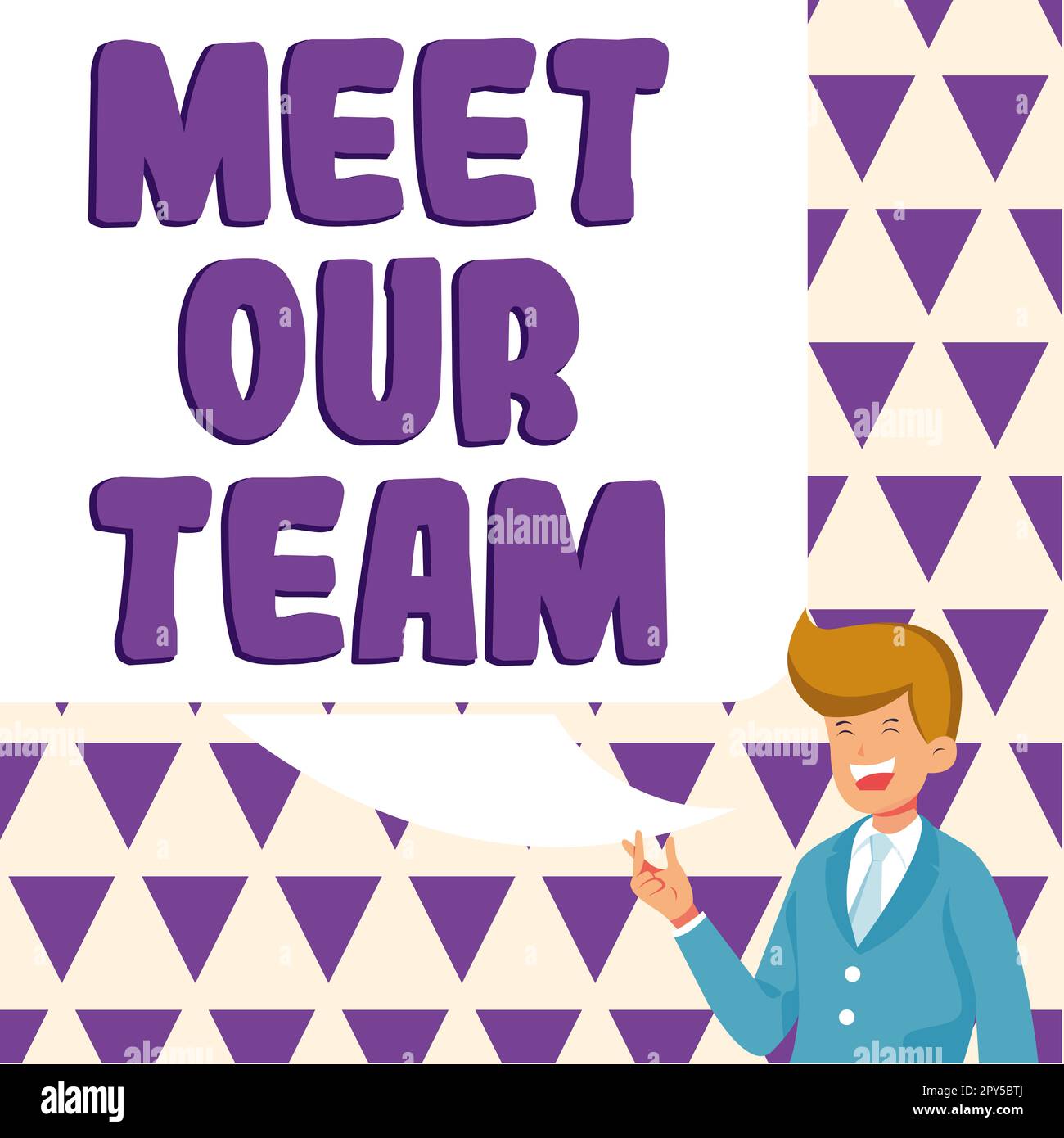 Text showing inspiration Meet Our Team. Business approach introducing ...