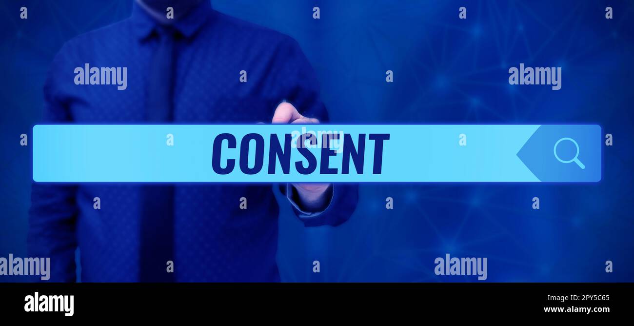 Consent sign hi-res stock photography and images - Alamy