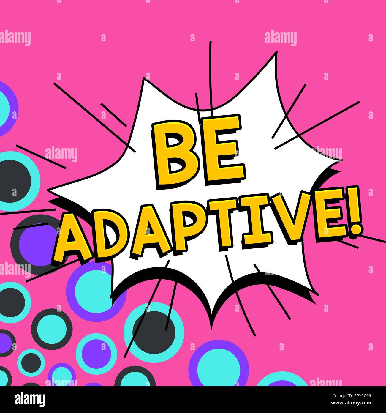 Handwriting text Be Adaptive, Word Written on make the difference being ...