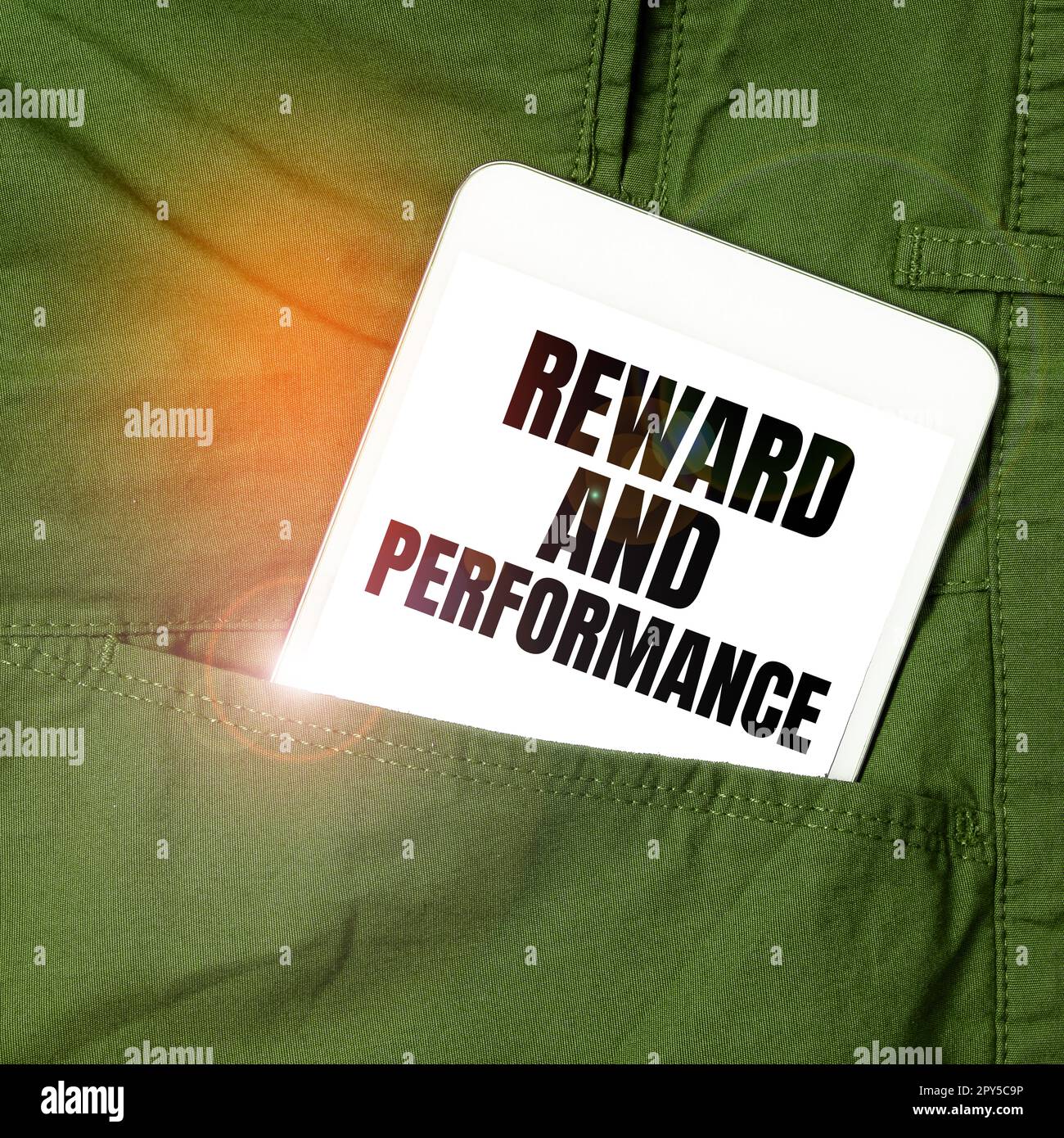 Sign displaying Reward And Performance. Business idea Given in ...