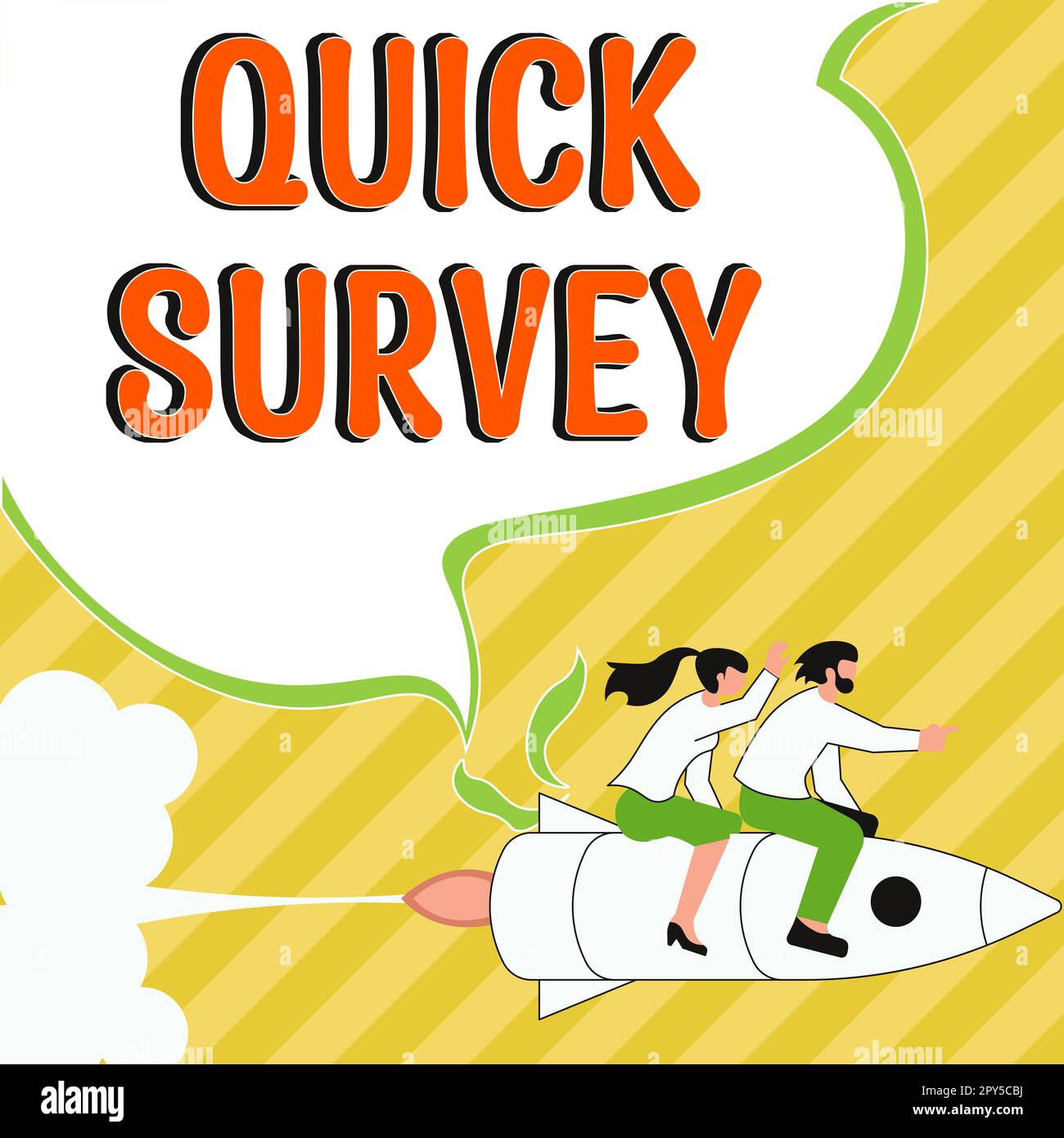 Text sign showing Quick Survey. Business showcase Conduct fast check on ...