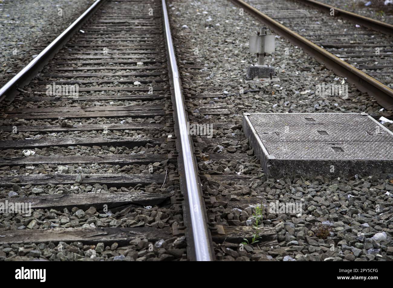 Old road tracks hi-res stock photography and images - Alamy