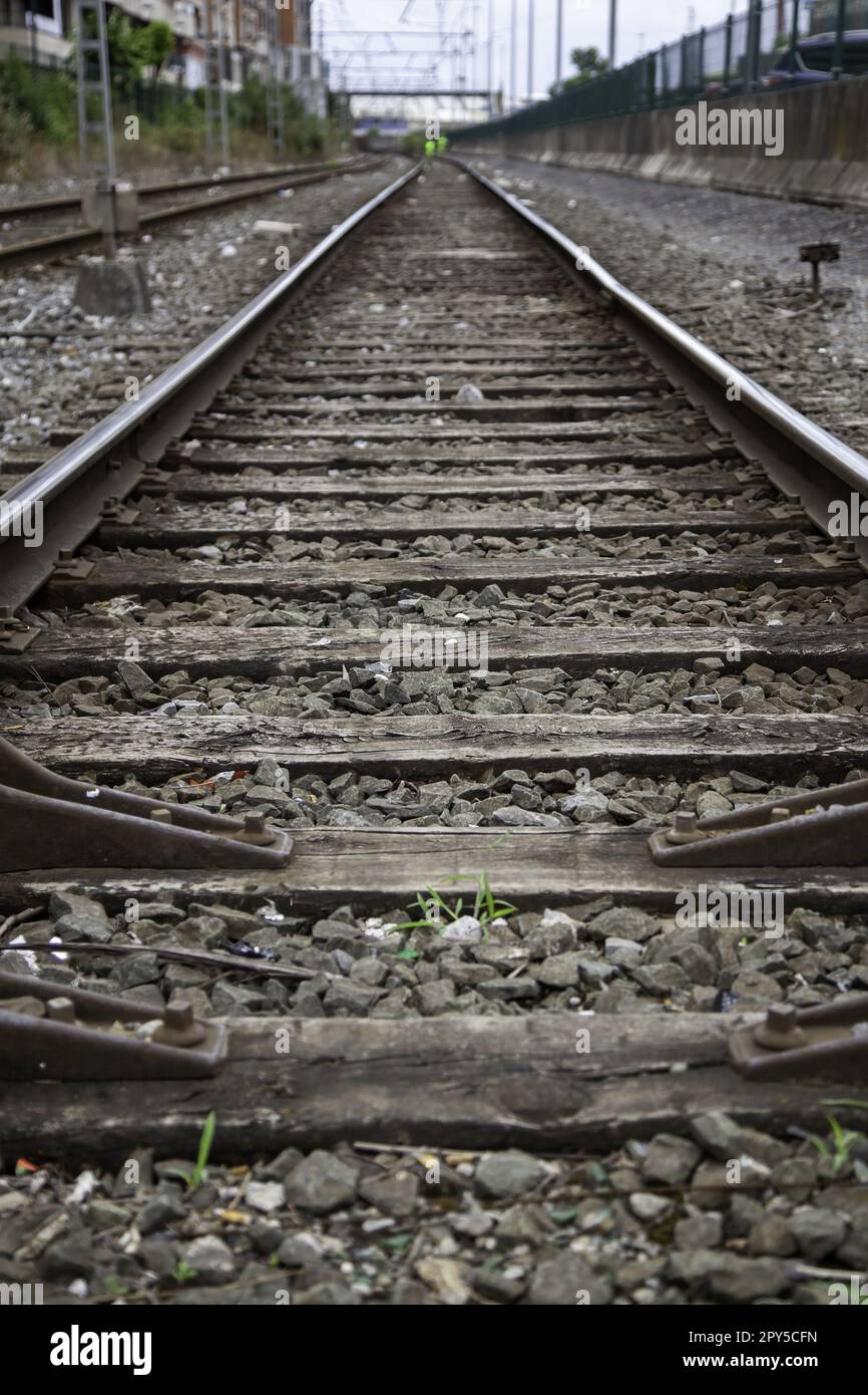 Old rail way tracks hi-res stock photography and images - Alamy