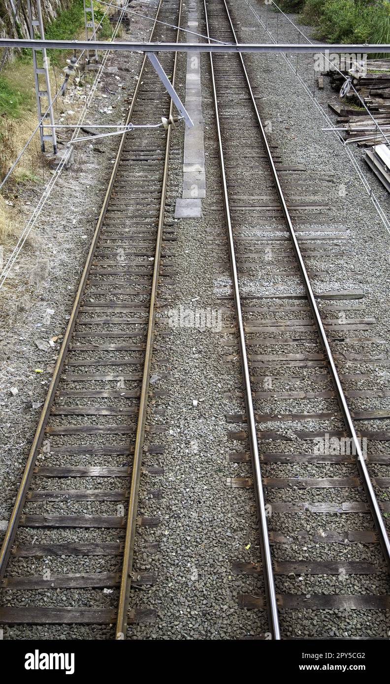 Old rail way tracks hi-res stock photography and images - Alamy