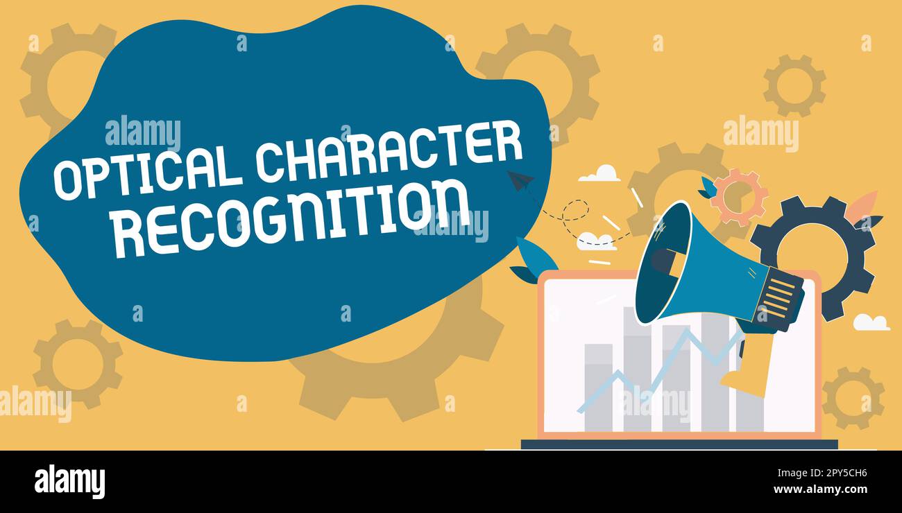 Conceptual caption Optical Character Recognition. Business idea the ... Conceptual caption Optical Character Recognition. Business idea the ...