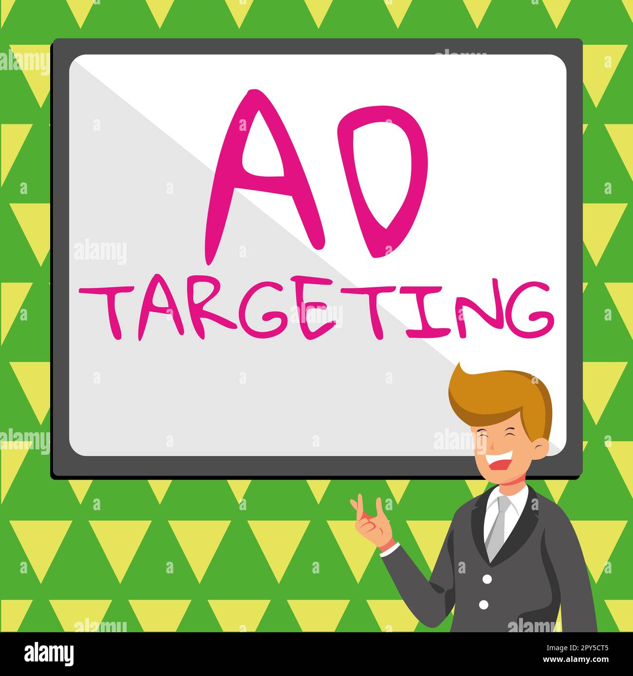 Sign displaying Ad Targeting. Business idea target the most receptive ...
