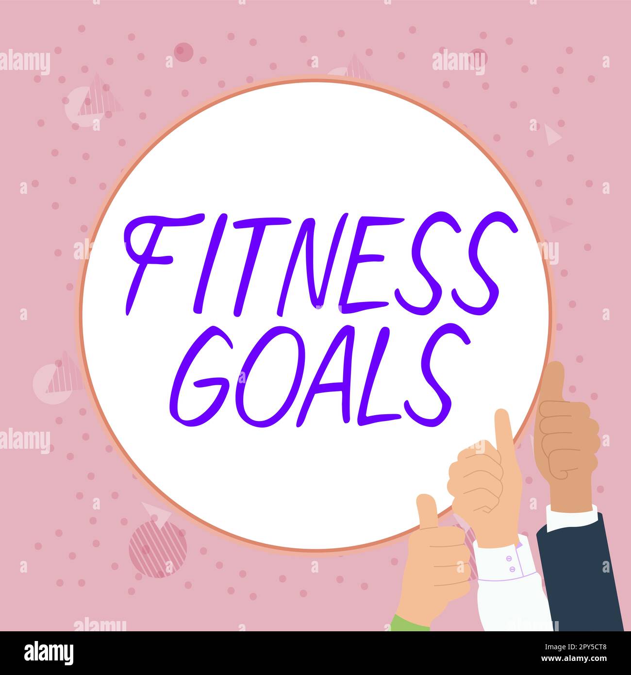 Handwriting text Fitness Goals. Word Written on Loose fat Build muscle ...