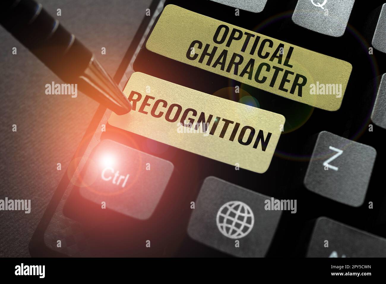 Text sign showing Optical Character Recognition. Conceptual photo the ...