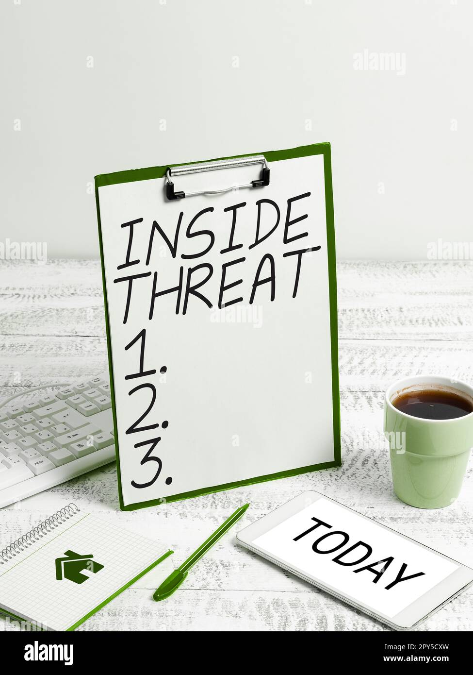 Sign displaying Inside Threat. Conceptual photo Information that only ...