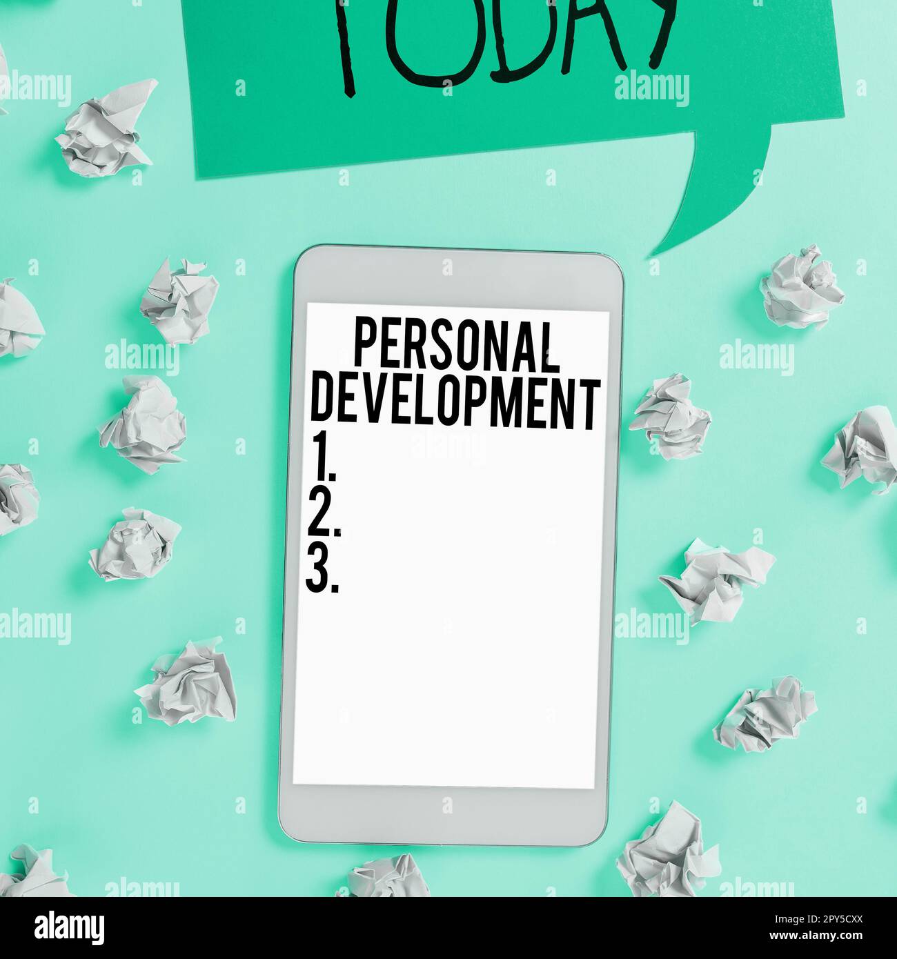 Text showing inspiration Personal Development. Word Written on process ...