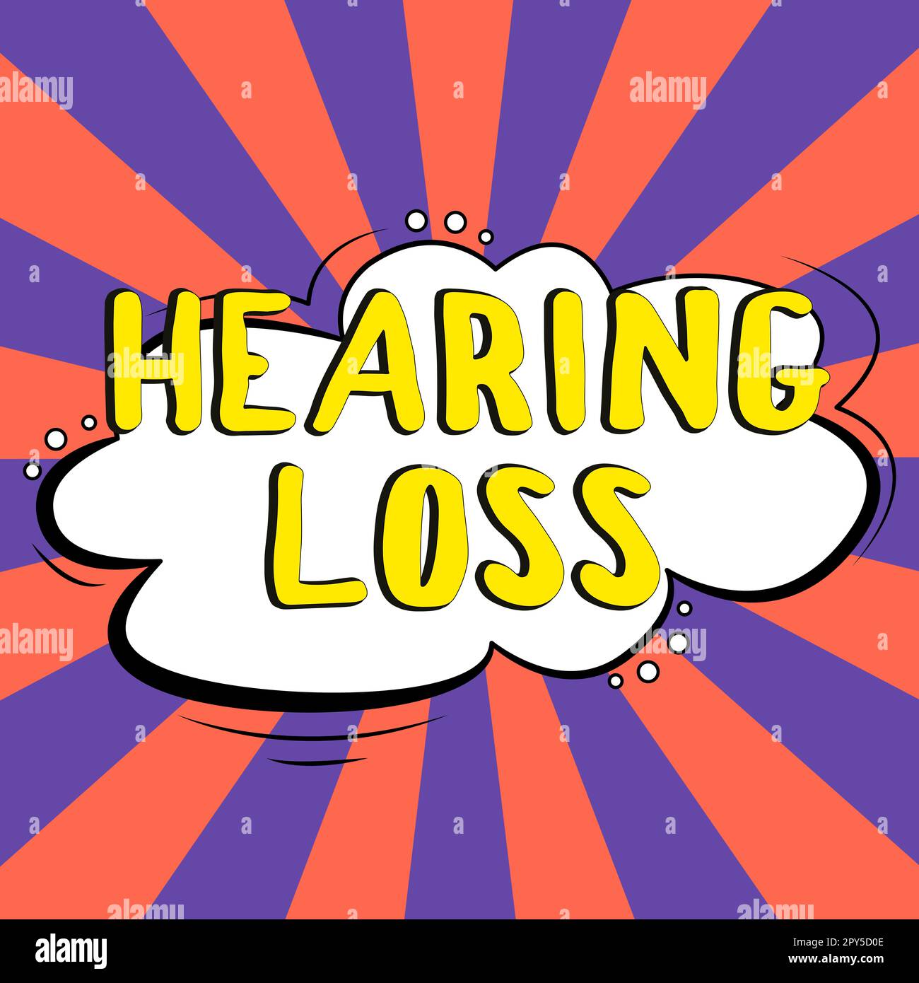 Text caption presenting Hearing Loss, Word for is partial or total ...