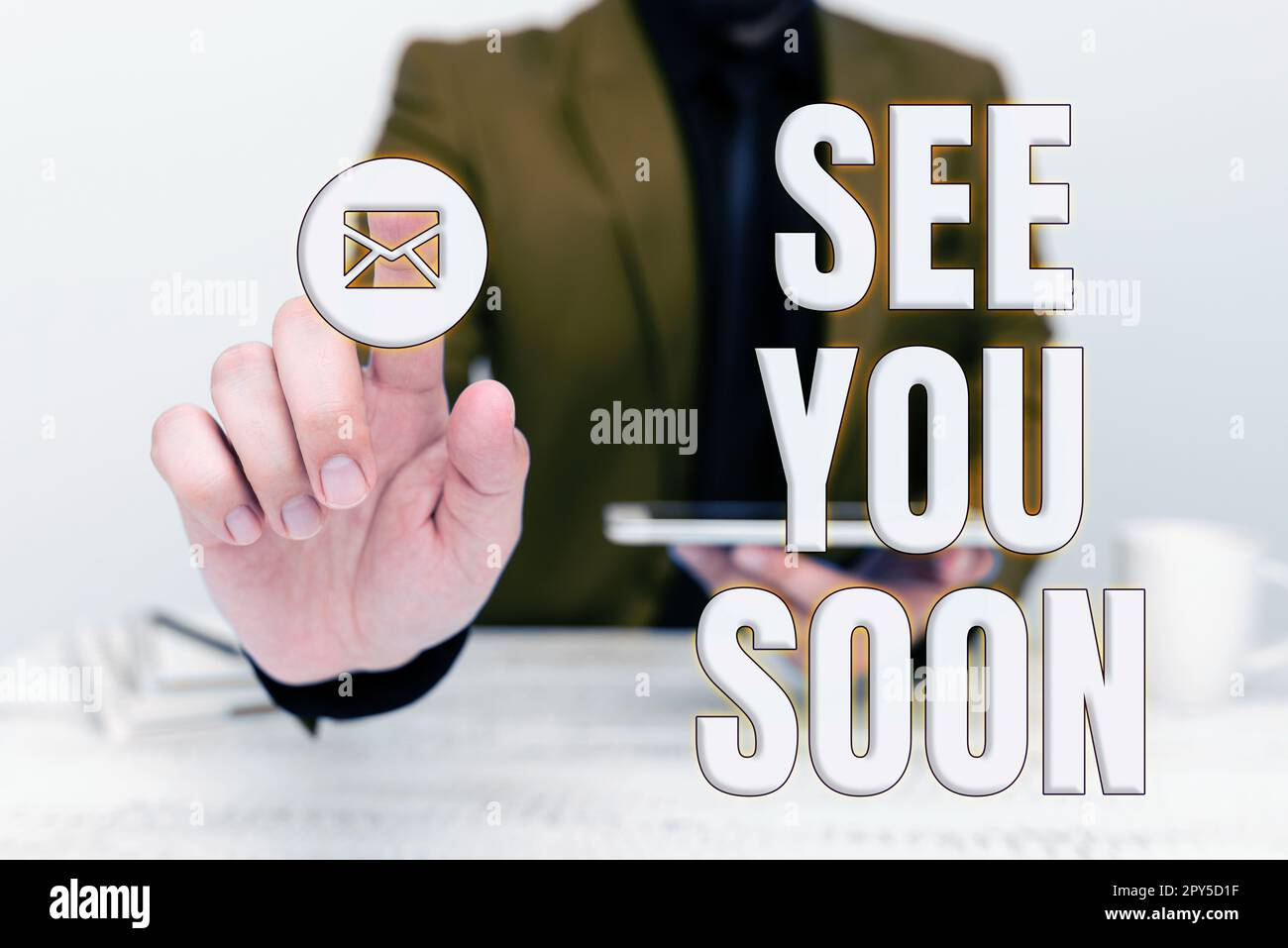 Inspiration showing sign See You Soon. Conceptual photo used for saying ...