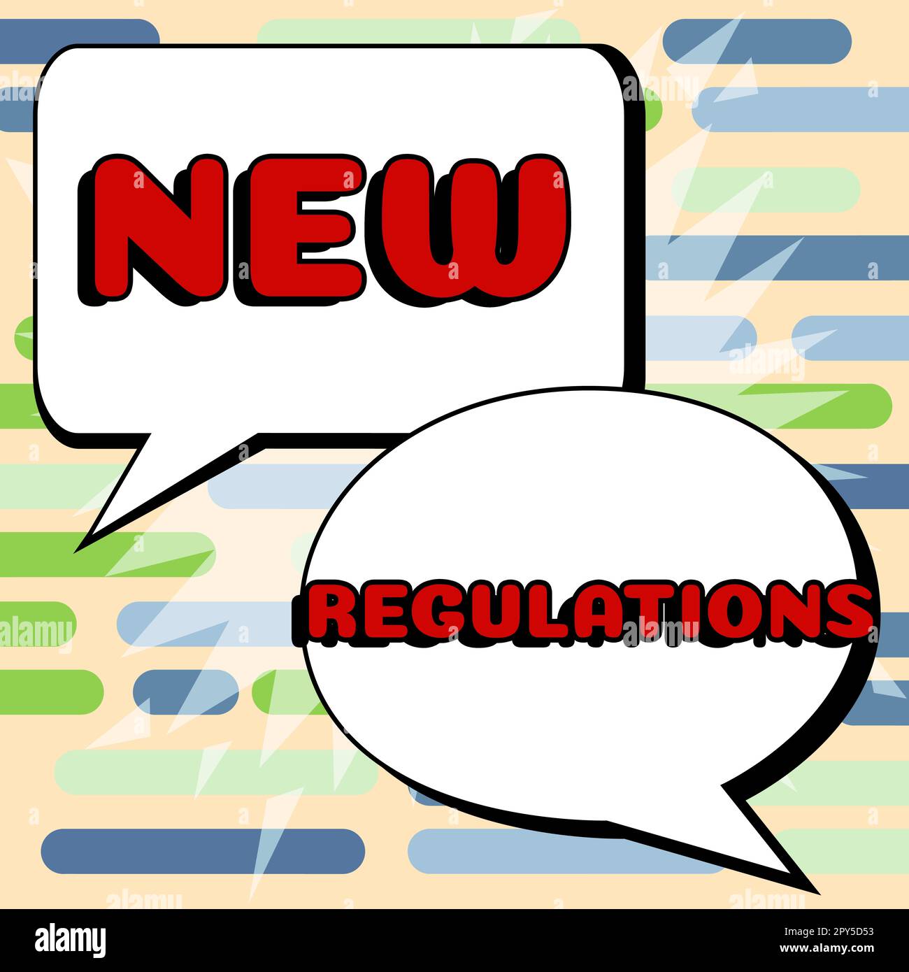 Text sign showing New Regulations. Business overview Regulation ...