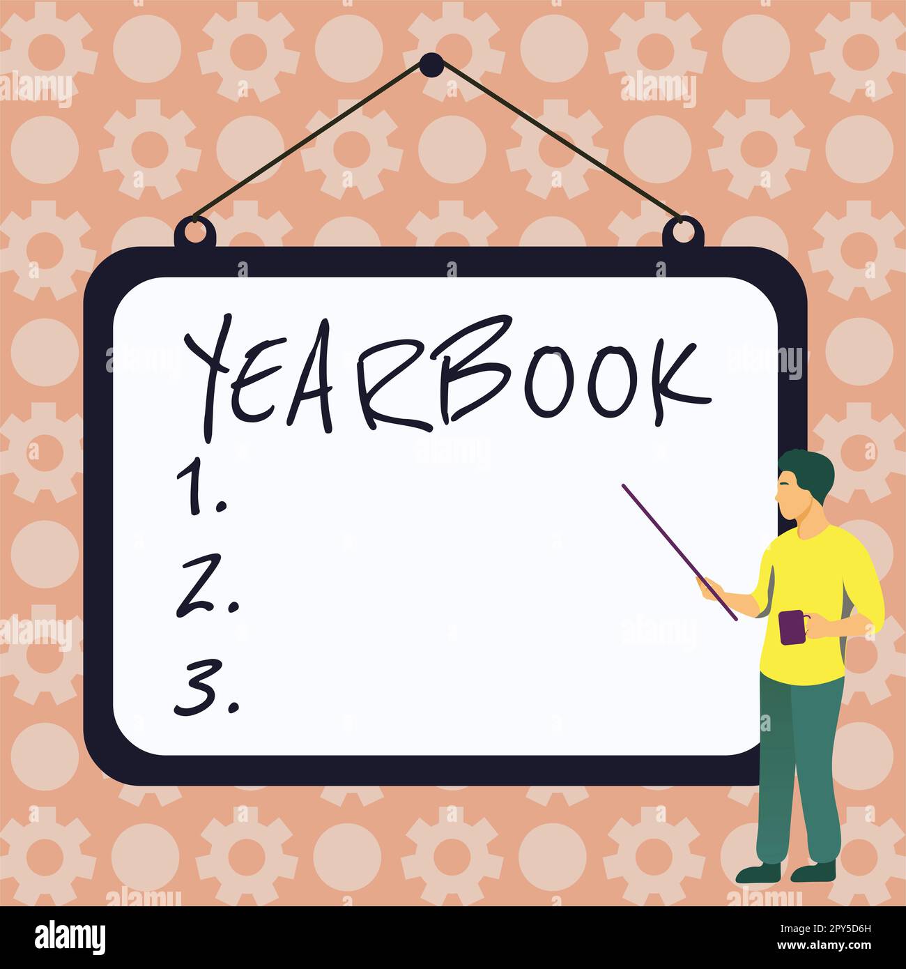 Inspiration showing sign Yearbook. Business showcase publication ...