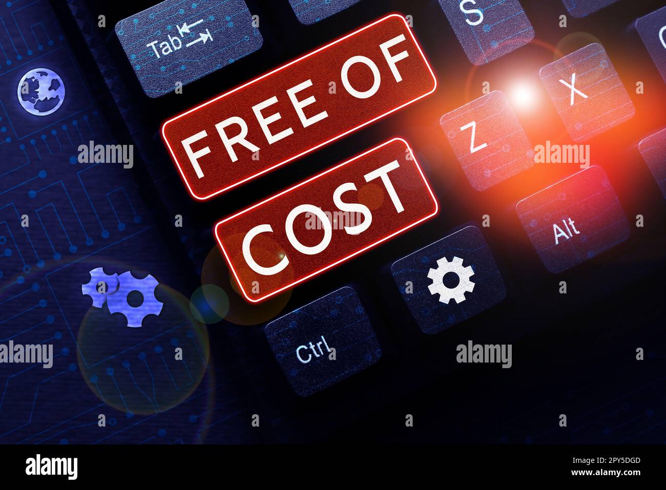 Conceptual display Free Of Cost. Business approach No price for a trial ...