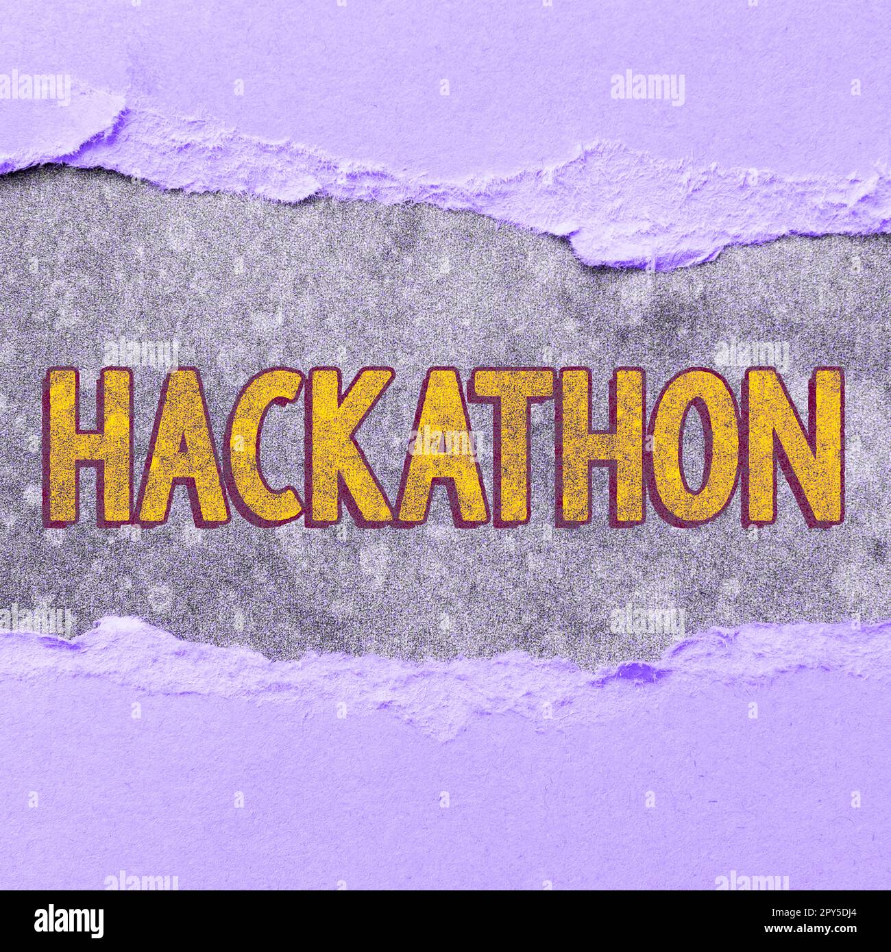 Inspiration showing sign Hackathon. Business showcase event where large ...