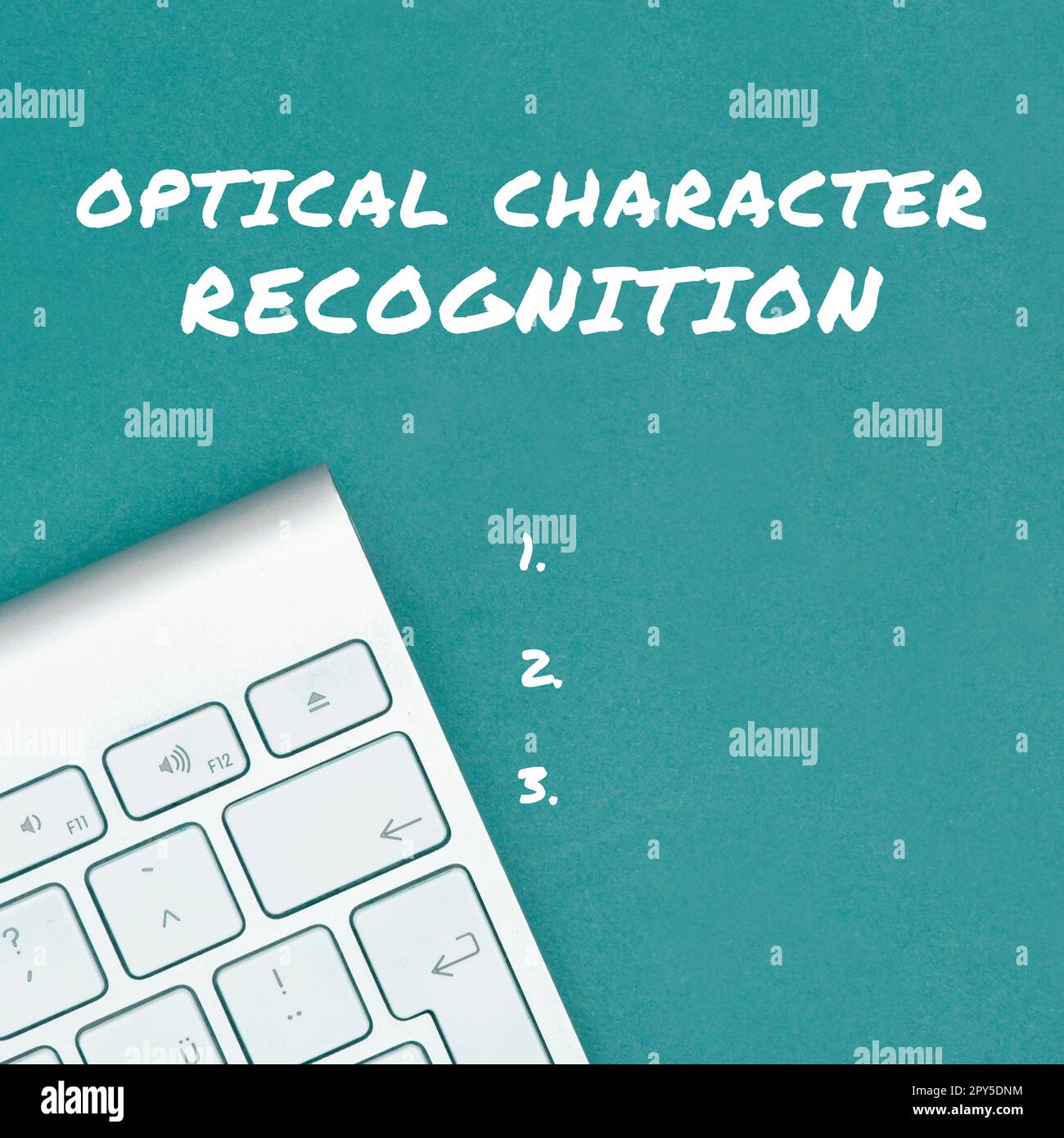 Writing Displaying Text Optical Character Recognition Internet Concept The Identification Of