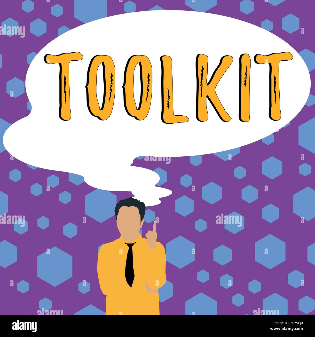 Sign displaying Toolkit. Word for set of tools kept in a bag or box and ...