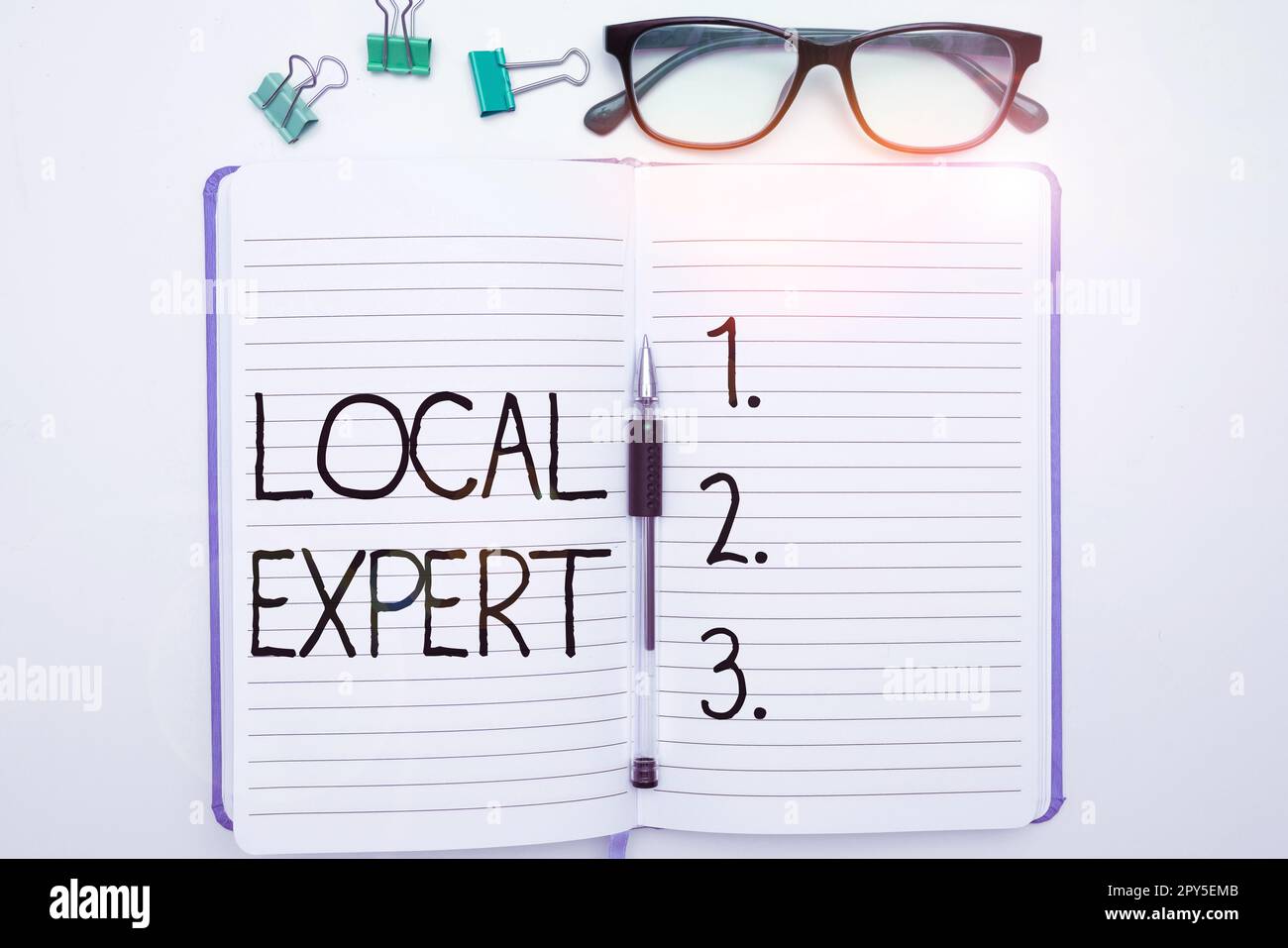 Conceptual caption Local Expert. Business overview offers expertise and ...