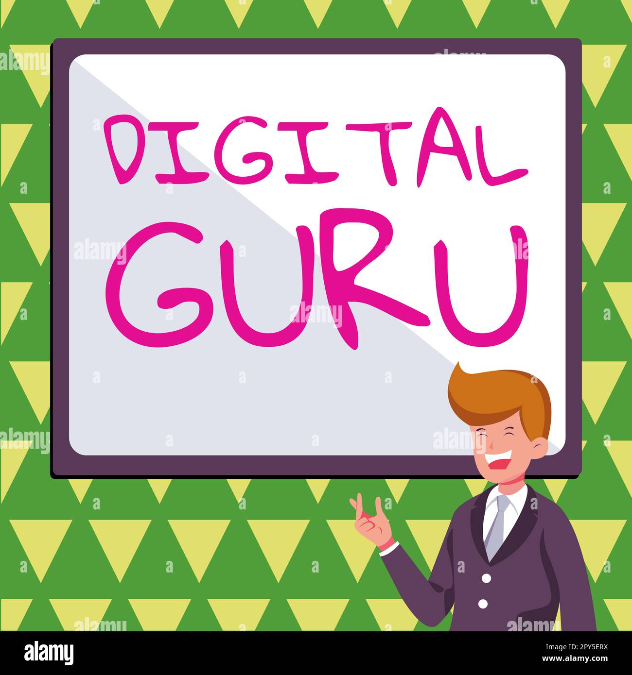 Sign displaying Digital Guru. Concept meaning teacher and intellectual guide in matters of ...
